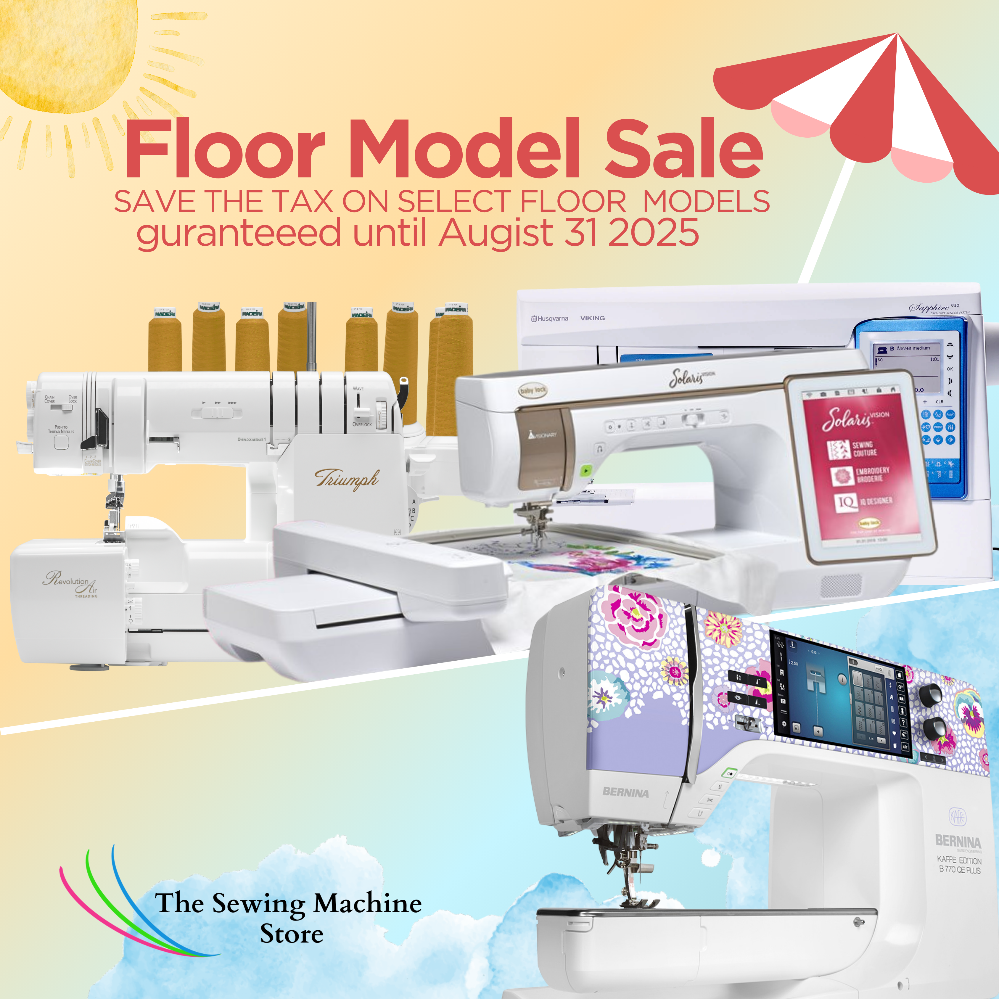 Floor Model SALE – The Sewing Machine Store